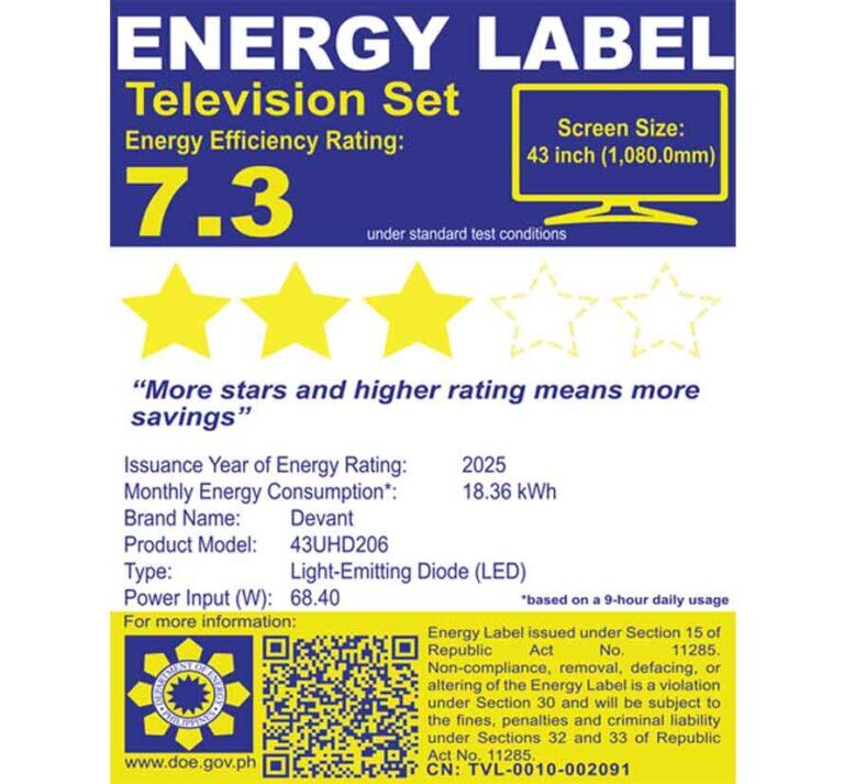 Devant 43UHD206 | Western Appliances